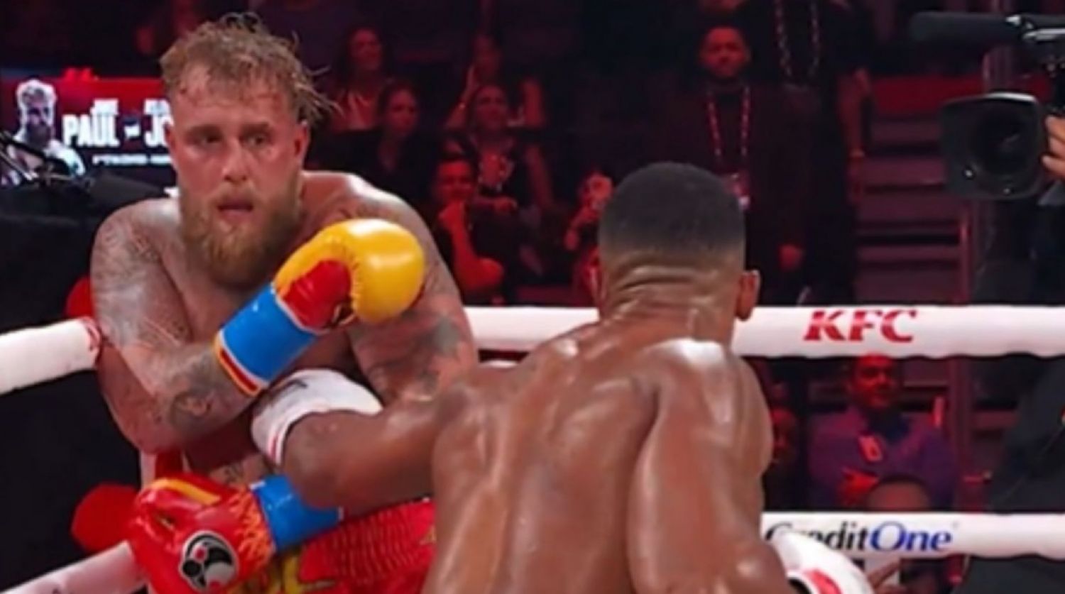 Así fue el momento en que Anthony Joshua rompió la mandíbula a Jake Paul